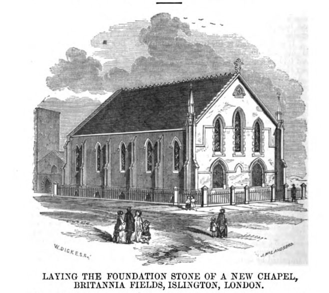 Islington, Brittania Fields Methodist New Connexion chapel | London ...