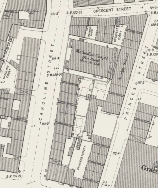 Leeds Caroline Street, Park Lane, Park United Methodist Free Church ...